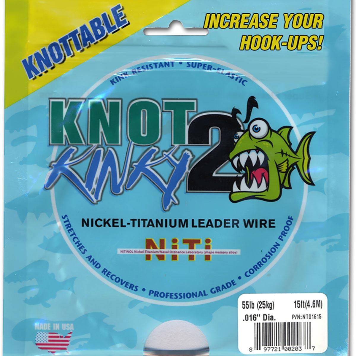KNOT 2 KINKY TITANIUM LEADER WIRE, Lure Making | Jann's Netcraft